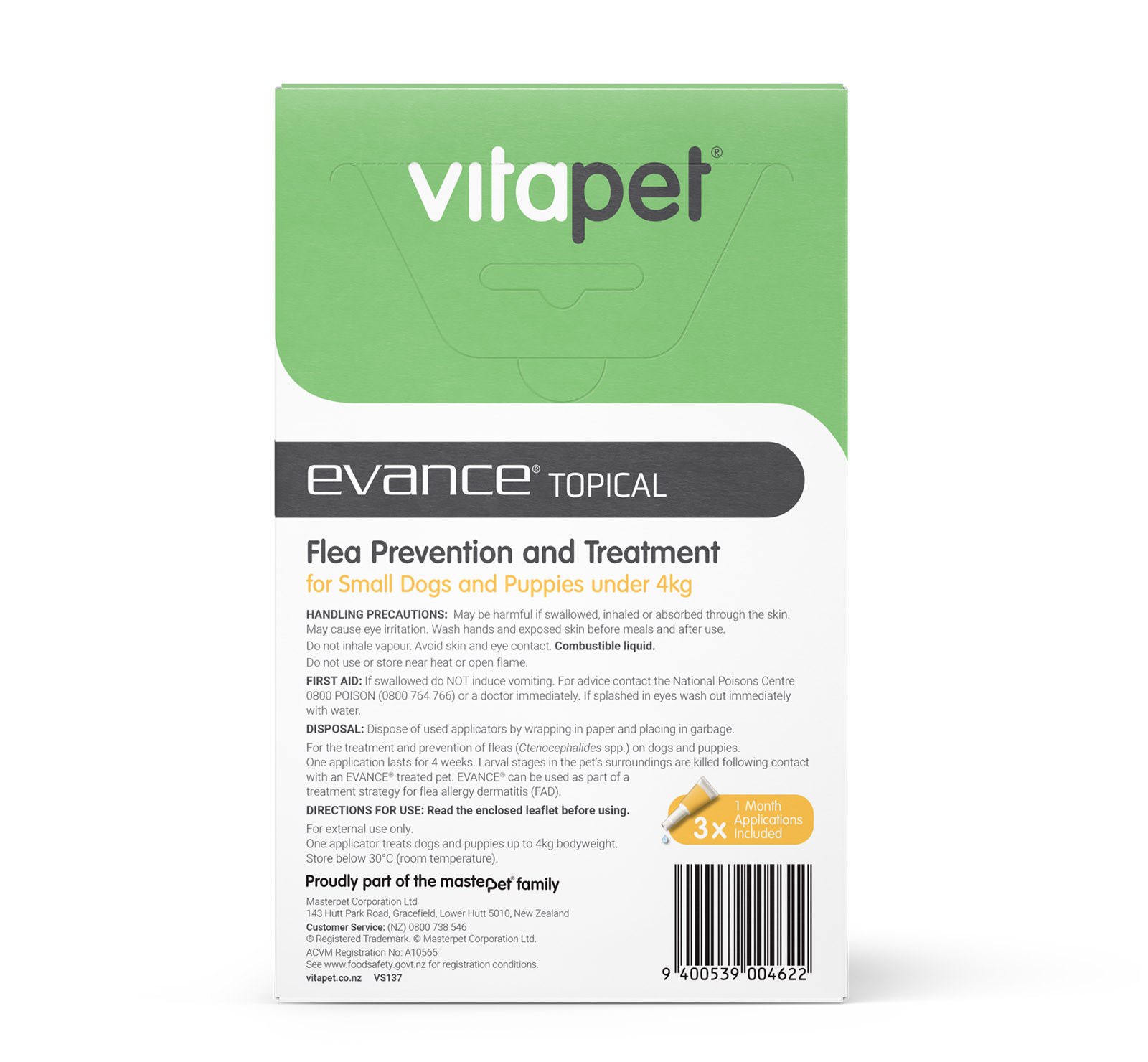 Flea Treatment for Small Dogs and Puppies - VitaPet